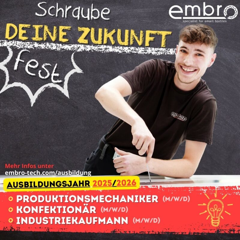 Deine Ausbildung bei Embro - 2025 / 2026